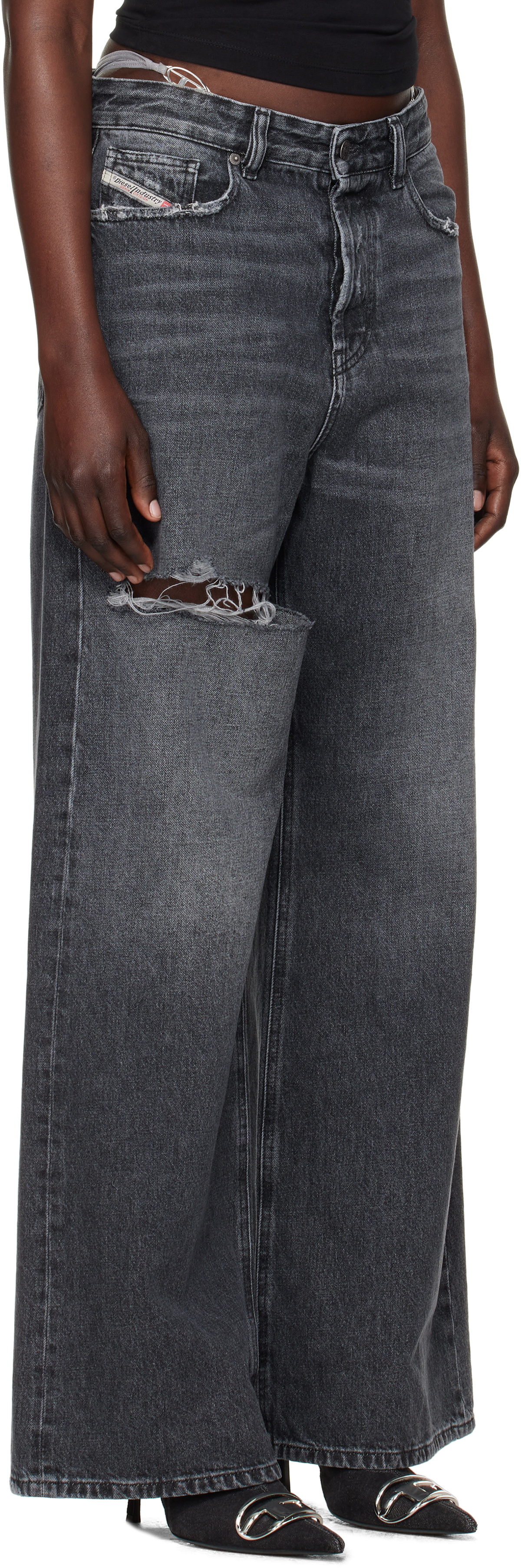 Diesel Gray Relaxed 1996 D-Sire 007x4 Jeans Diesel