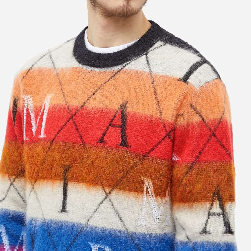 AMIRI Men's Argyle Stripe Crew Sweat in Multi Amiri