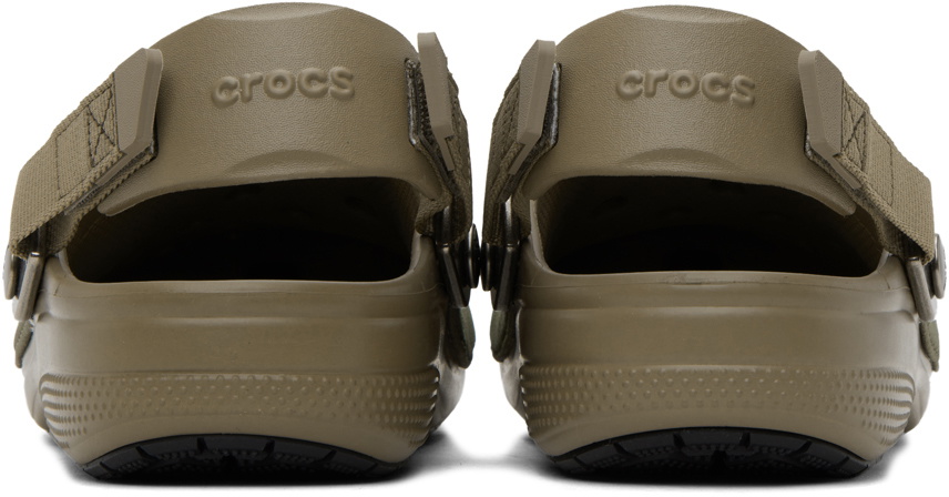 Museum of Peace & Quiet Khaki & Off-White Crocs Edition Classic Clogs Museum of Peace and Quiet