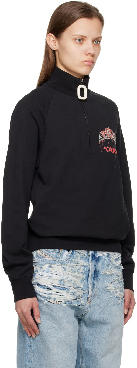 JW Anderson Black Carrie-Tiara Hoodie JW Anderson
