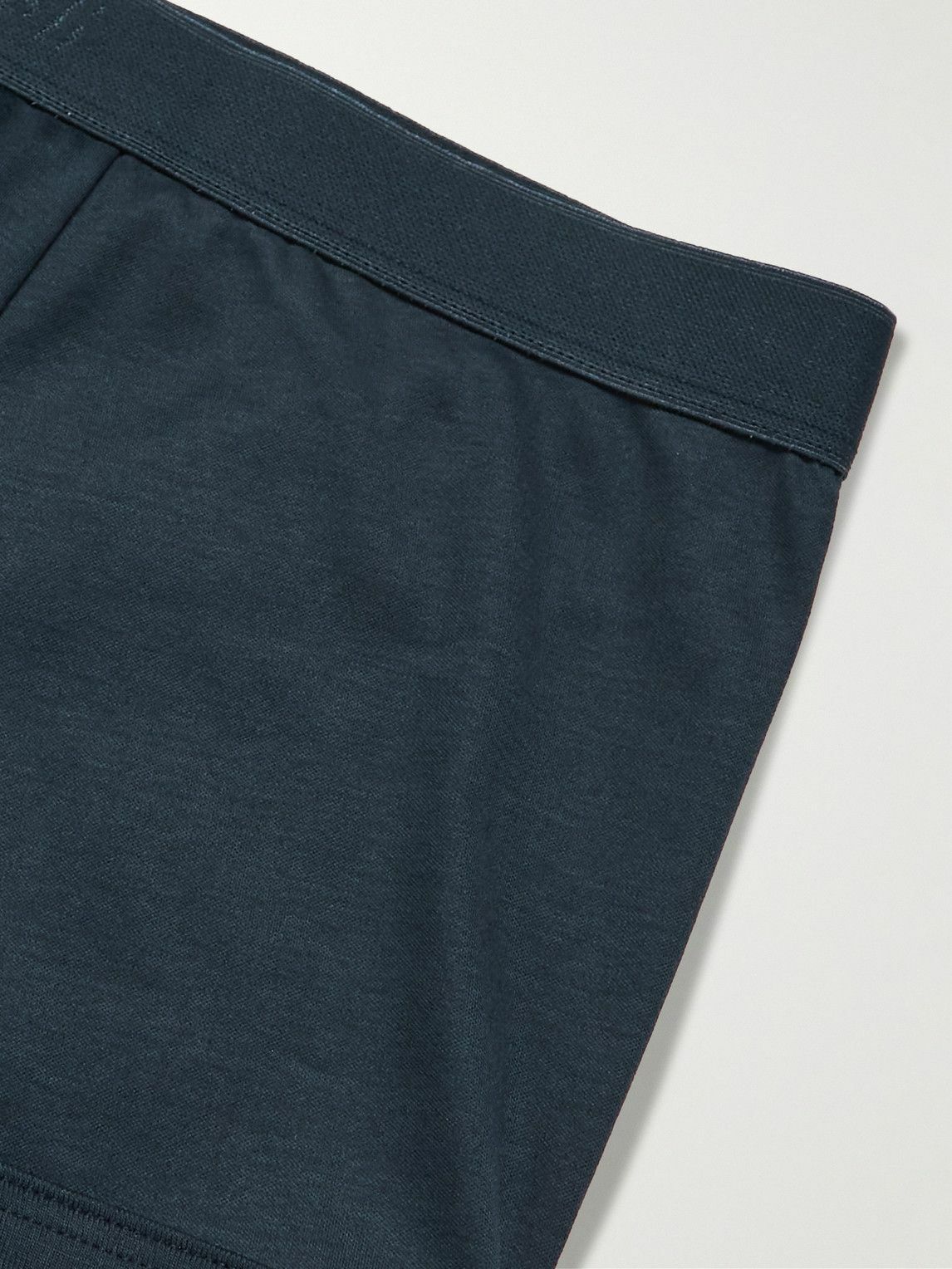 Zimmerli - Sea Island Cotton Boxer Briefs - Blue Zimmerli