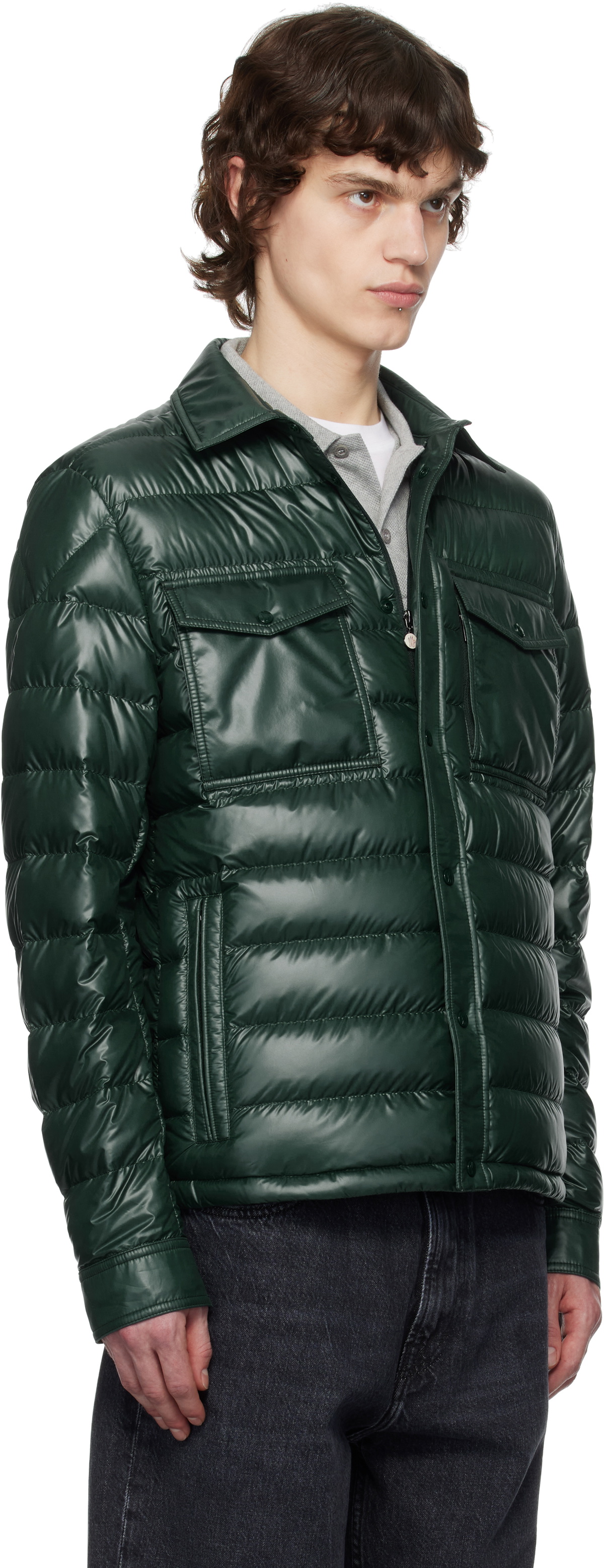 Moncler Green Chambly Down Jacket Moncler