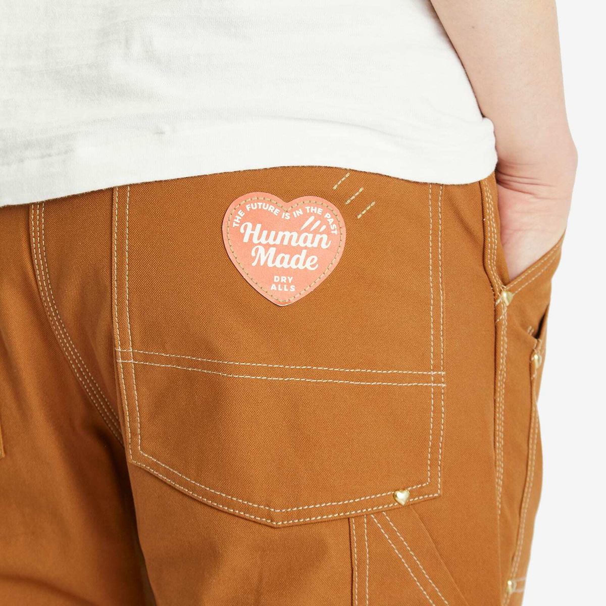 Human Made Men's Duck Work Pants in Brown Human Made