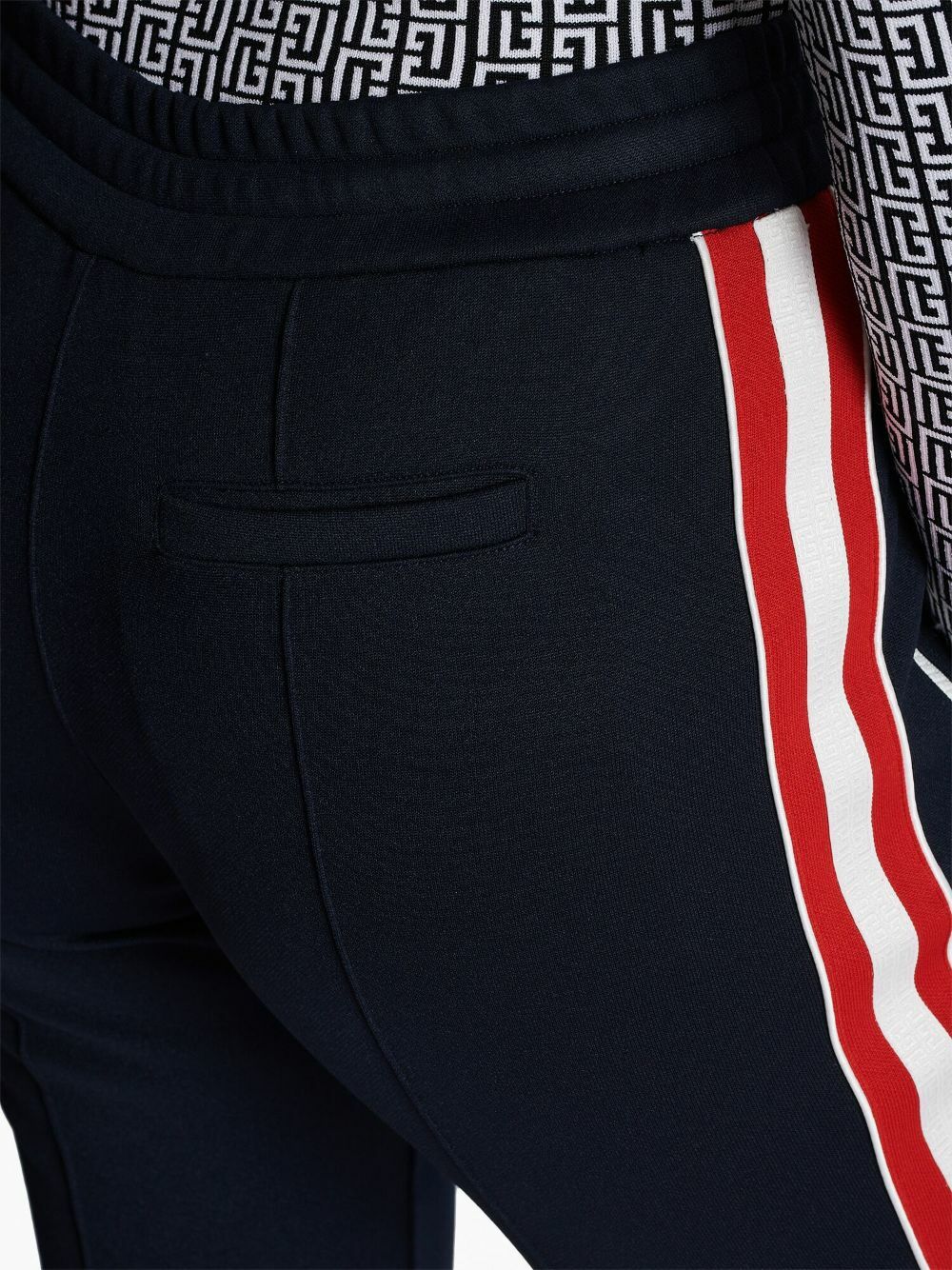 BALMAIN - Flared Jersey Trousers Balmain