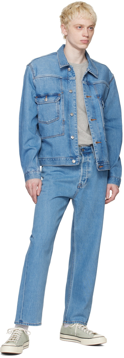 Calvin Klein Blue Utility Denim Jacket Calvin Klein