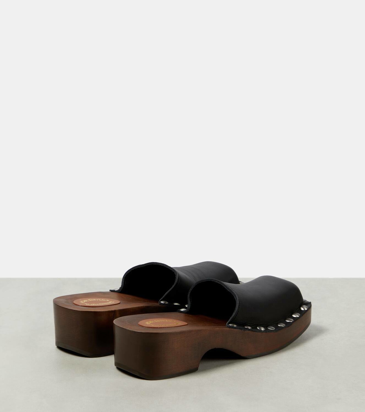 Acne Studios Leather platform clogs Acne Studios