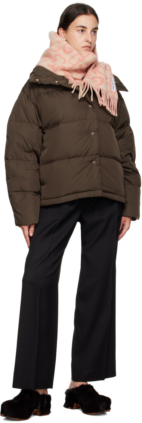 Acne Studios Brown Quilted Down Jacket Acne Studios