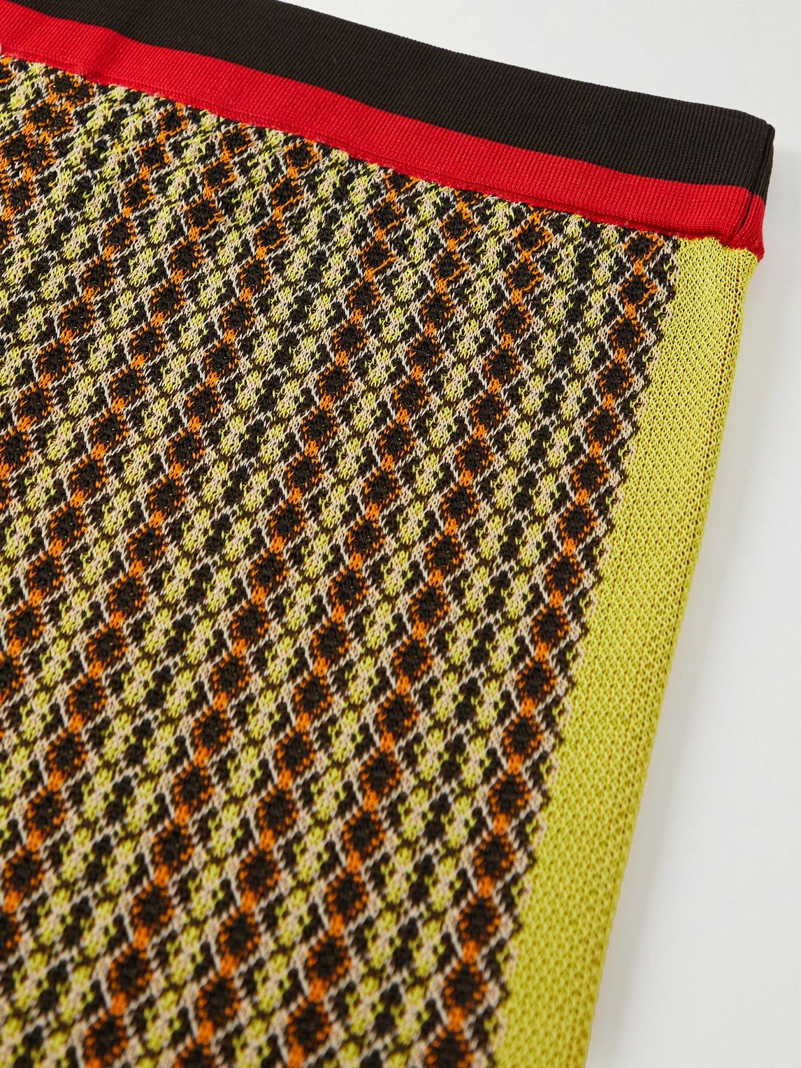 Wales Bonner - Orchestre Straight-Leg Striped Jacquard-Knit Trousers ...