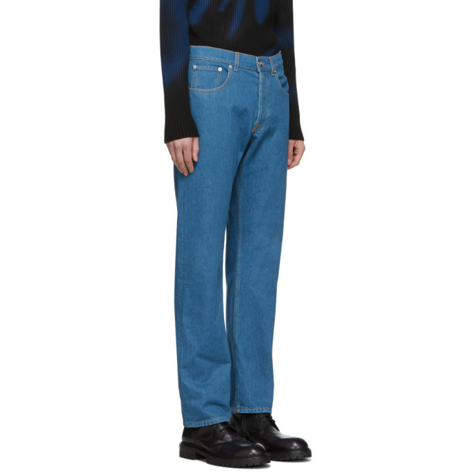 Lanvin Blue Washed Straight Jeans Lanvin