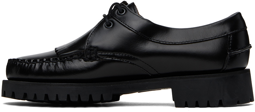 Sebago Black James Fringe Lug Loafers Sebago
