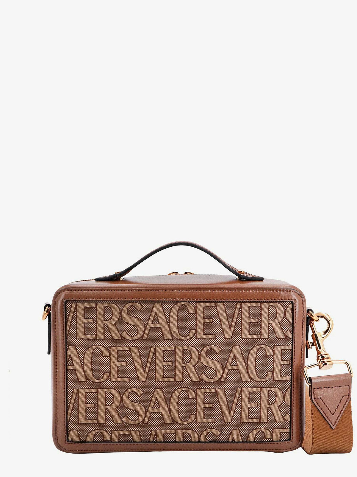 Versace Shoulder Bag Brown Mens Versace