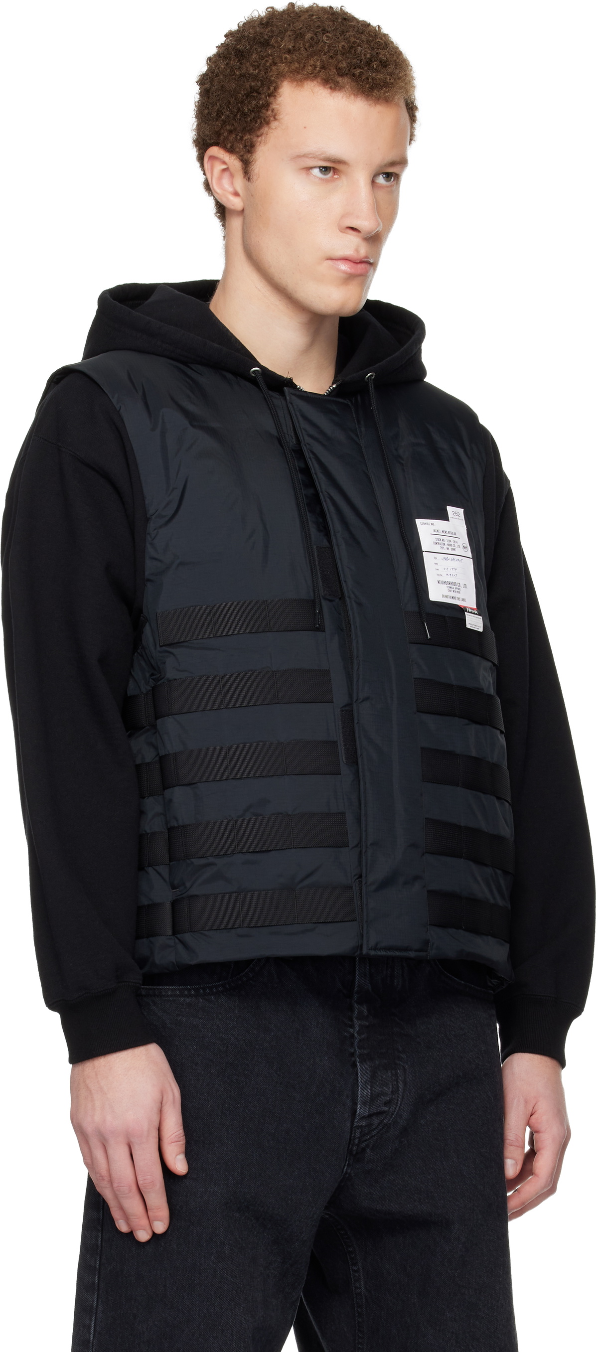 Neighborhood Black Nanga Edition Tactical Down Vest Neighborhood