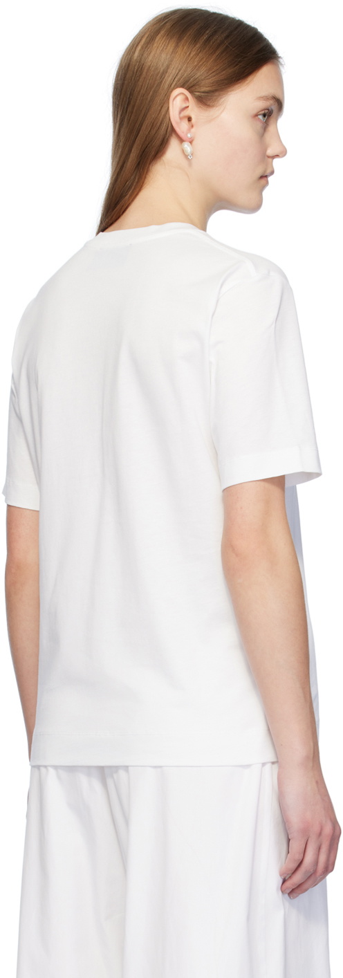 Simone Rocha White Pressed Rose T-Shirt Simone Rocha