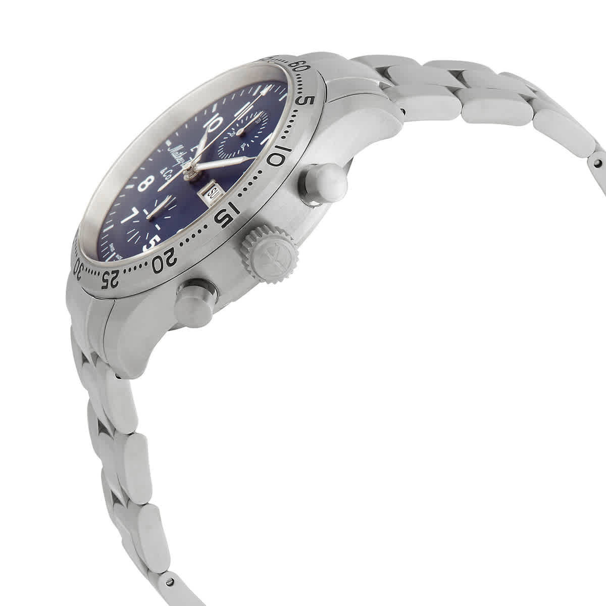 Mathey-Tissot Type 21 Chronograph Automatic Blue Dial Mens Watch ...