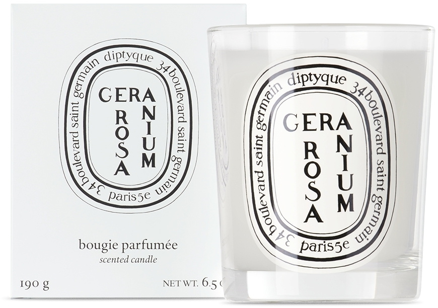 diptyque White Geranium Rosa Candle, 190 g Diptyque