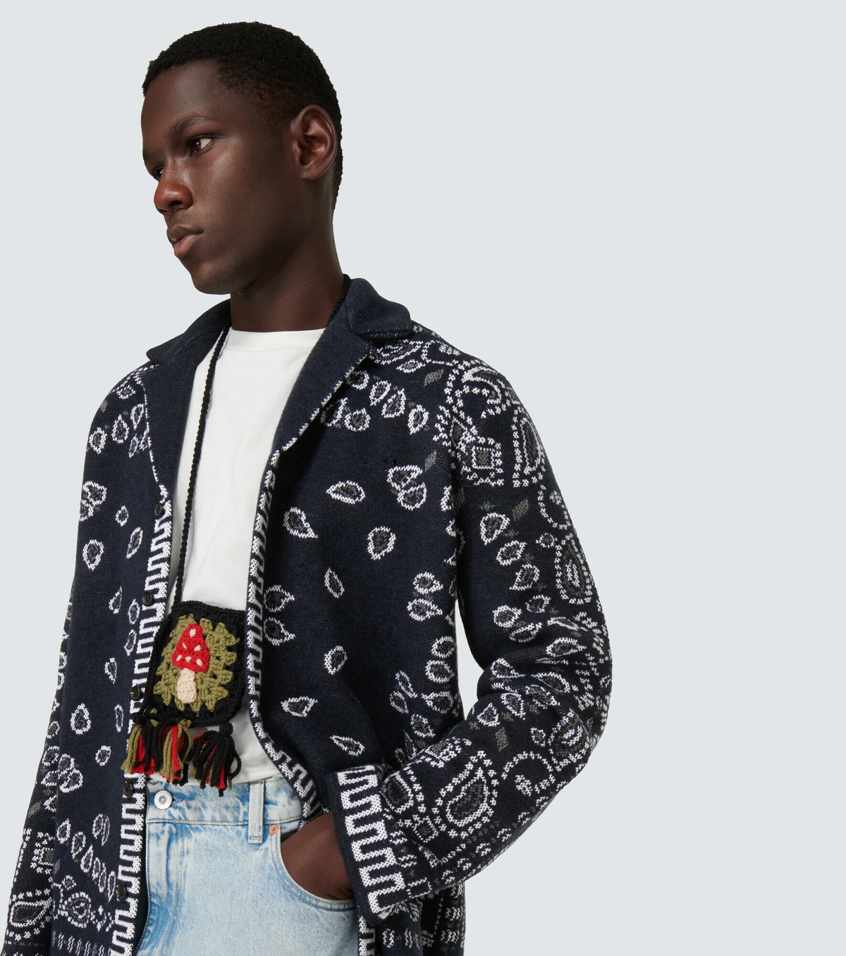 Alanui - Bandana wool-blend overshirt Alanui