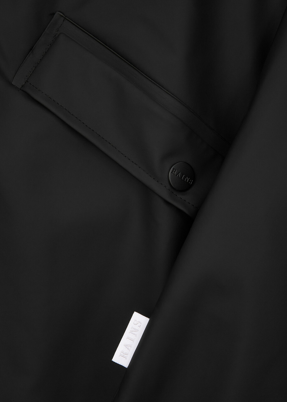 Rains Rubberised Raincoat Black Rains