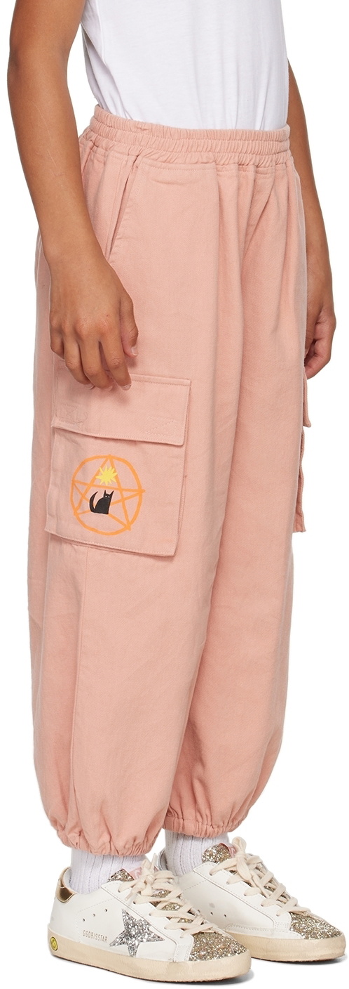 Jellymallow Kids Pink Cat Planet Trousers Jellymallow