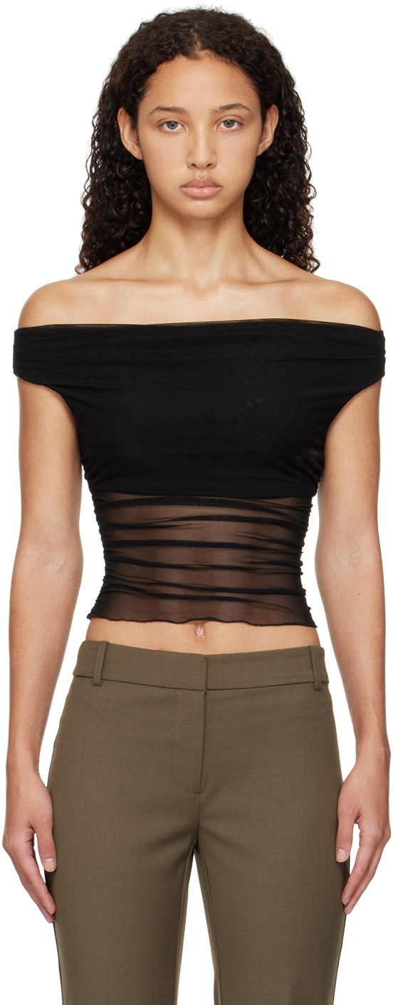 BEC + BRIDGE Black Pia Off Shoulder Tank Top BEC + BRIDGE