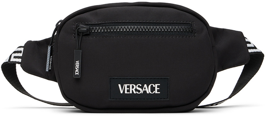 Versace Kids Black Logo Belt Bag Versace