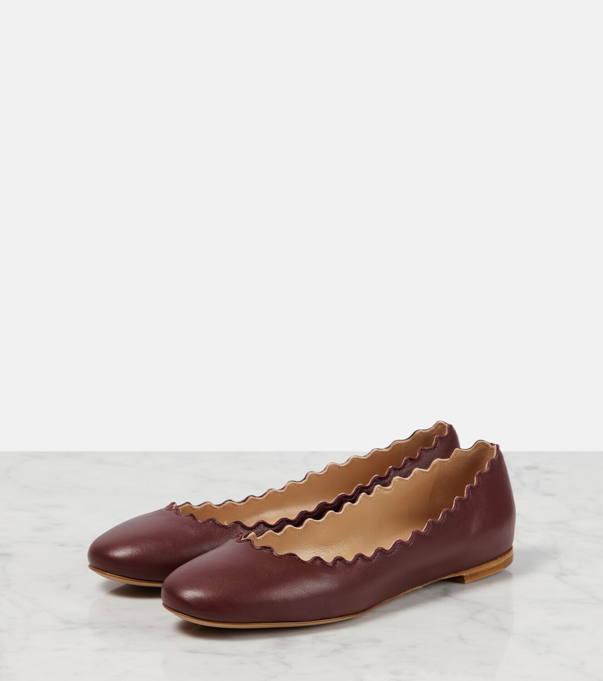 Chloé Lauren leather ballet flats Chloe