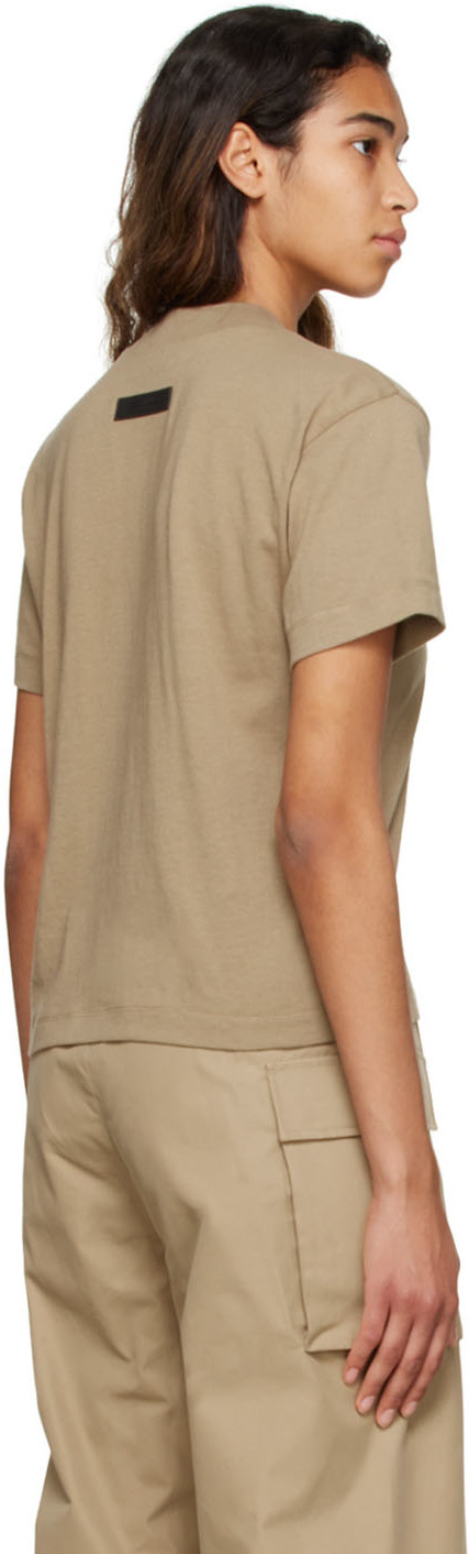 Essentials Tan Cotton T-Shirt Essentials