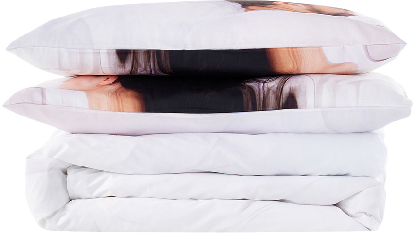 Bless White Nº12 Couple Bedding Set, Queen Bless
