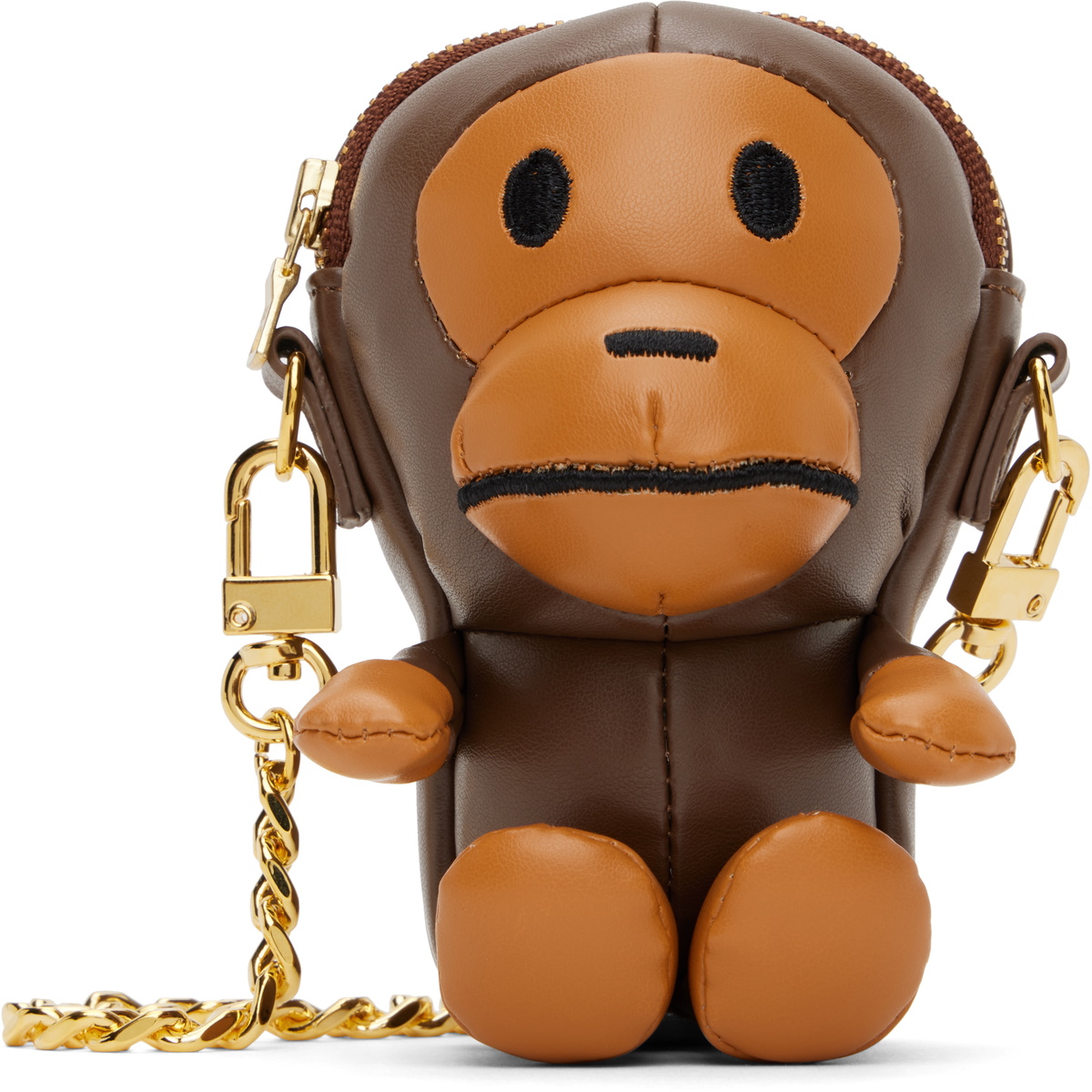 BAPE Brown Milo Friends Mini Shoulder Bag A Bathing Ape