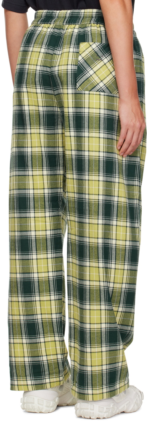 Acne Studios Green Check Trousers Acne Studios