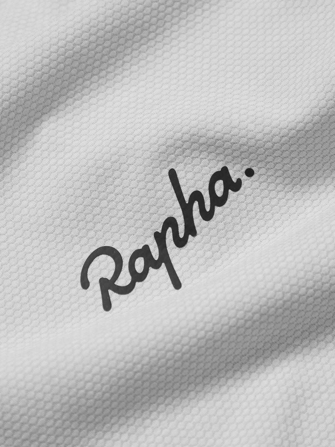 Rapha - Trail Logo-Print Recycled Honeycomb-Knit Cycling T-Shirt - Gray ...