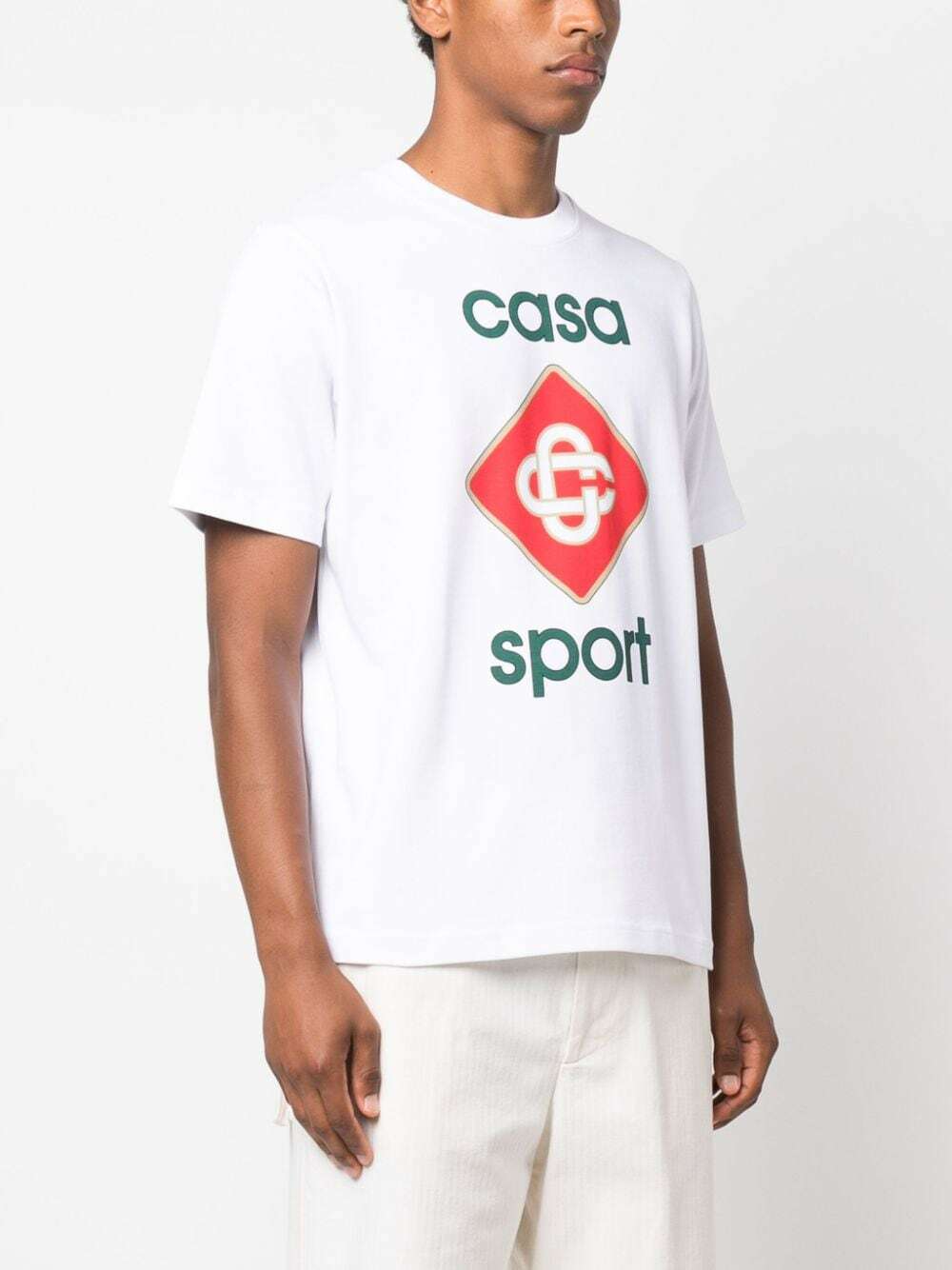 CASABLANCA - Logo Organic Cotton T-shirt Casablanca