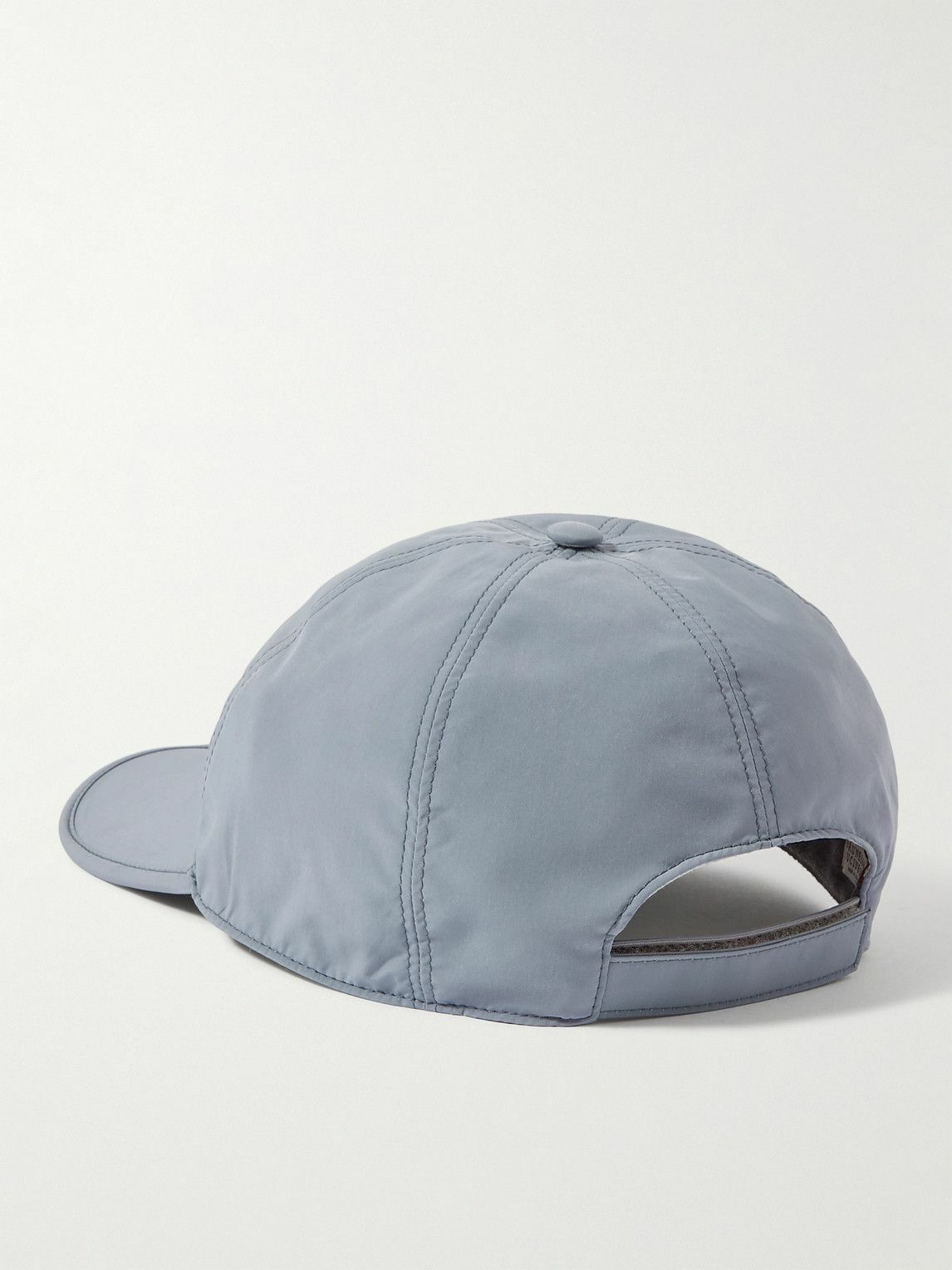 Brunello Cucinelli - Logo-Embroidered Shell Baseball Cap - Blue ...