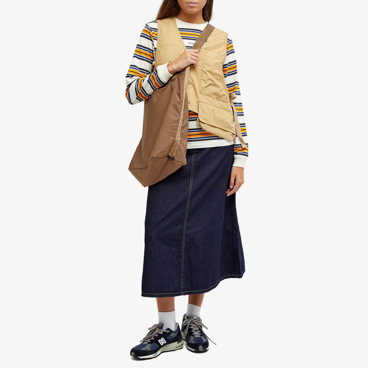 Beams Boy Women's 5 Denim Pocket Skirt in Blue Indigo Beams Boy