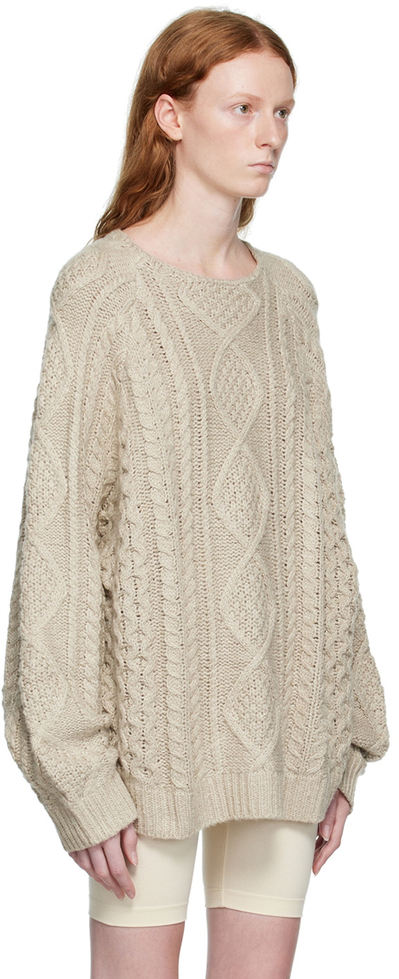 Fear of God ESSENTIALS Gray Raglan Sweater Fear Of God Essentials