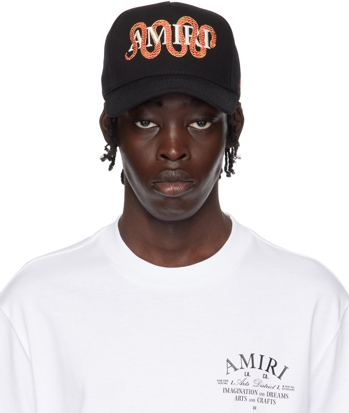 AMIRI Black Snake Cap Amiri