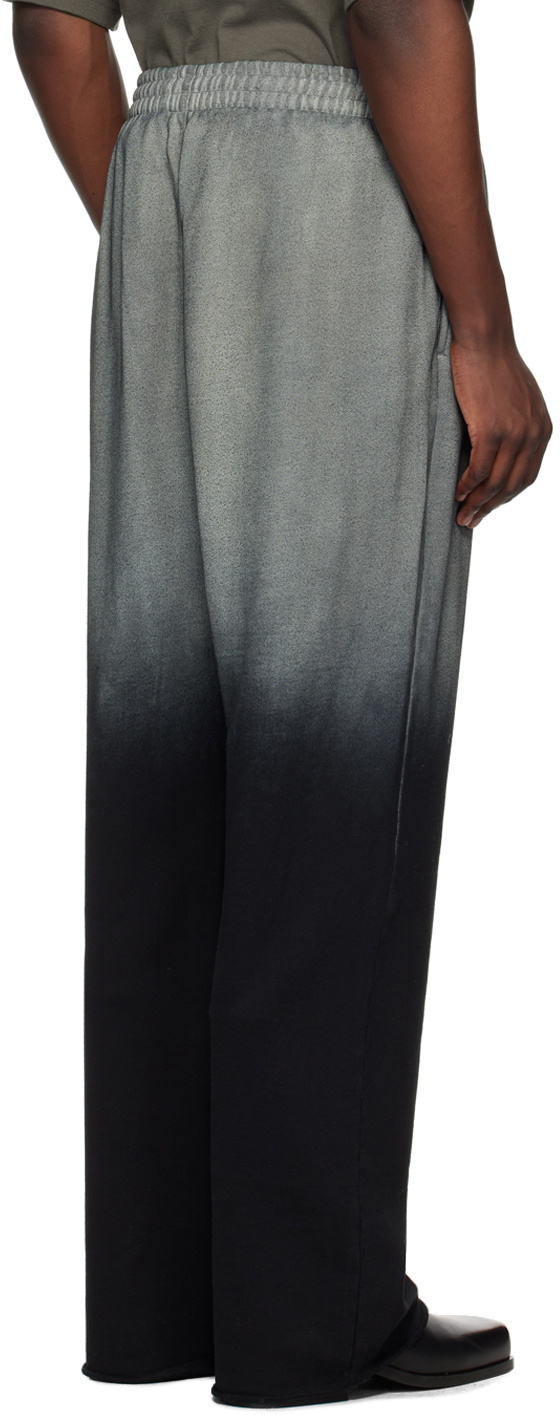 We11done Gray & Black Gradient Sweatpants We11done