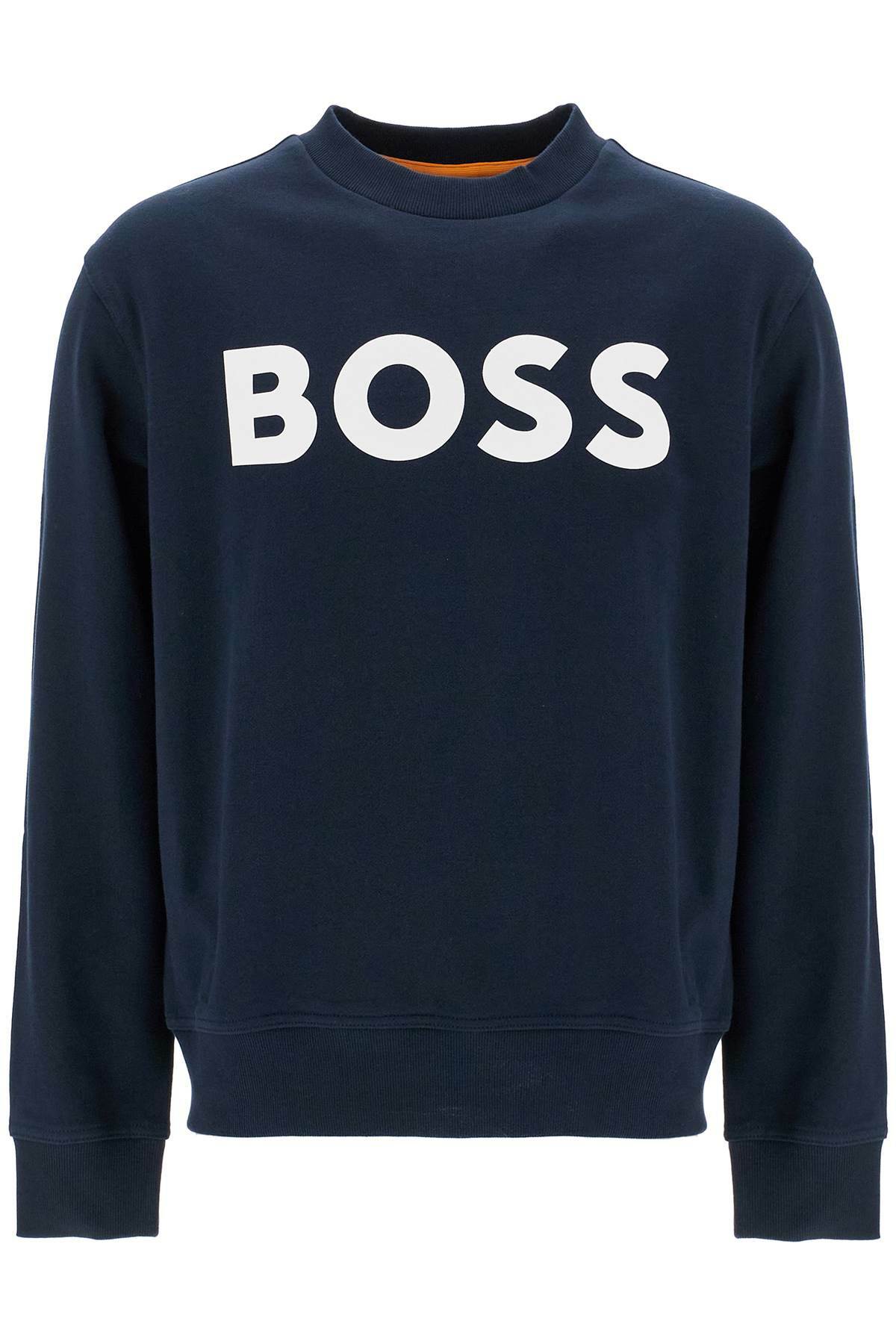BOSS webasiccrew logo sweatshirt Blue BOSS