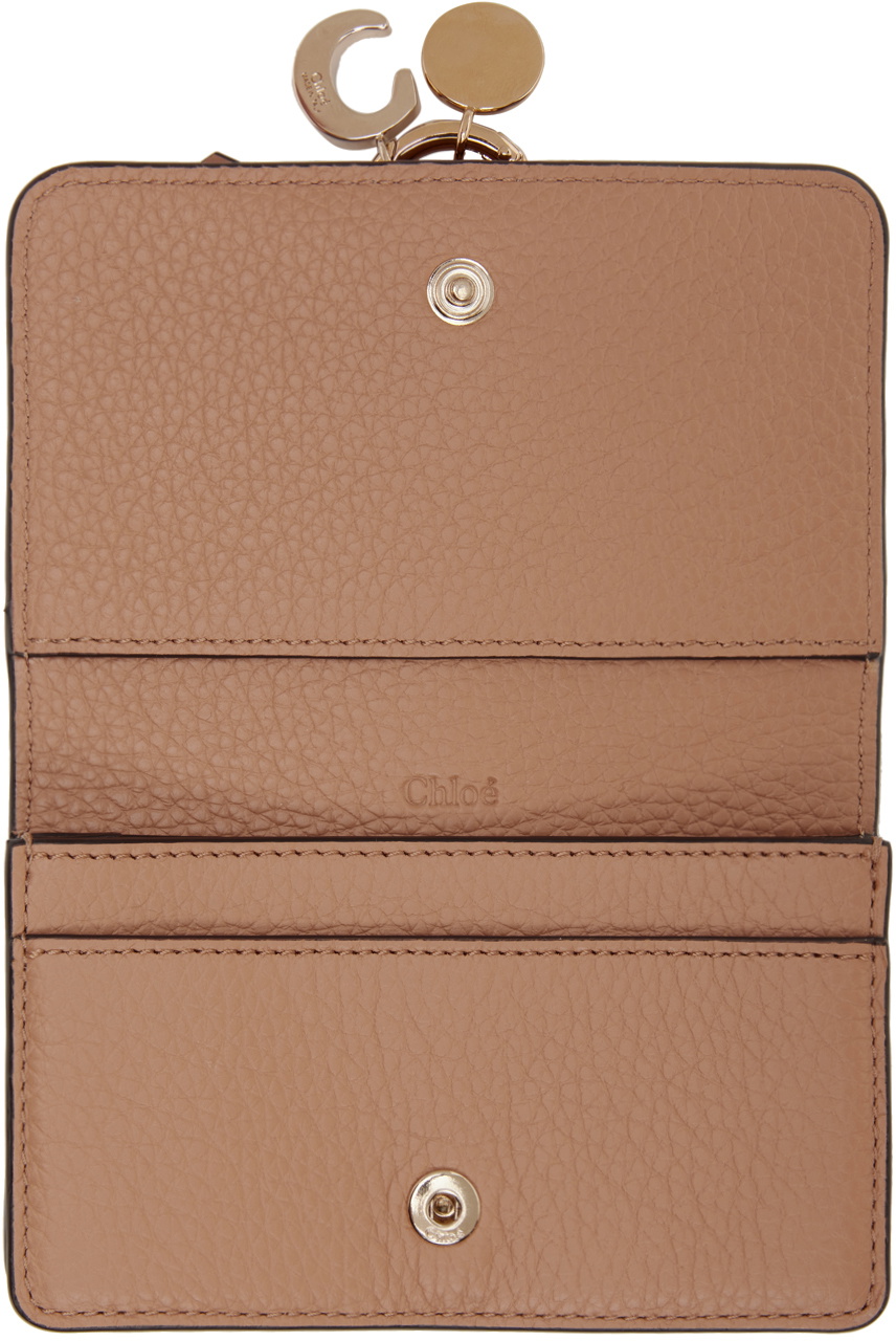 Chloé Tan Alphabet Card Holder Chloe