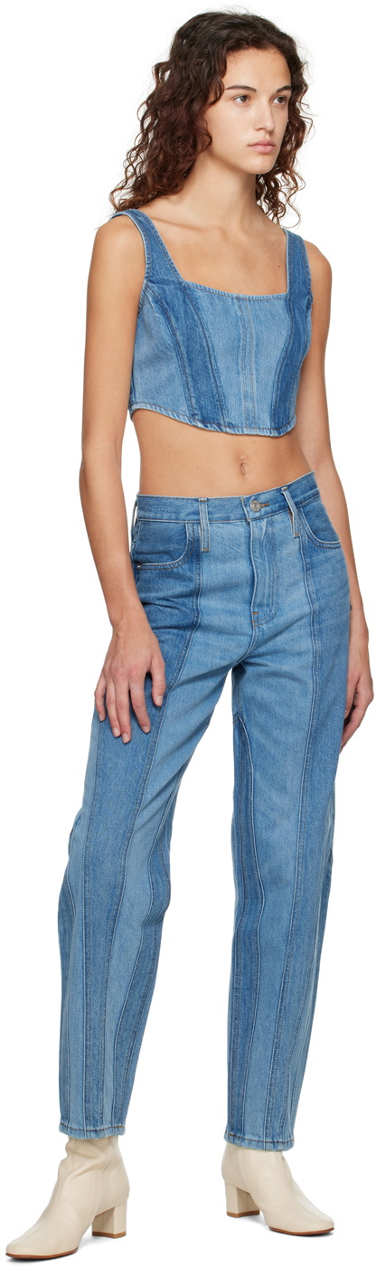 FRAME Indigo Barrel Tank Top Frame Denim