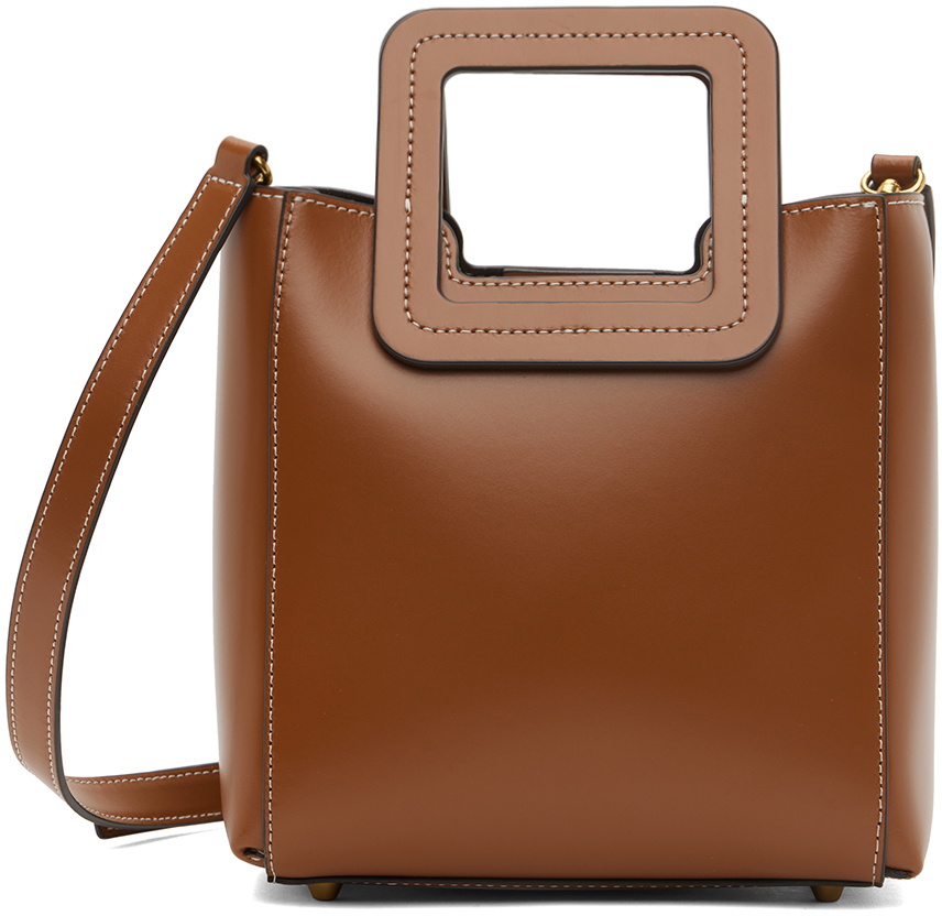 Staud Brown Mini Shirley Bag Staud