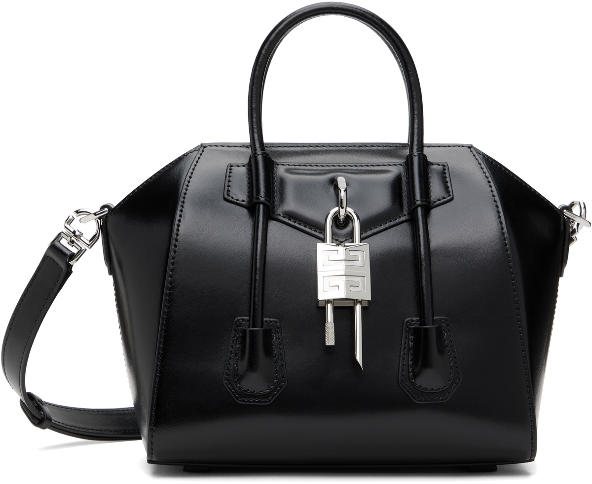 Givenchy Black Mini Antigona Lock Bag Givenchy
