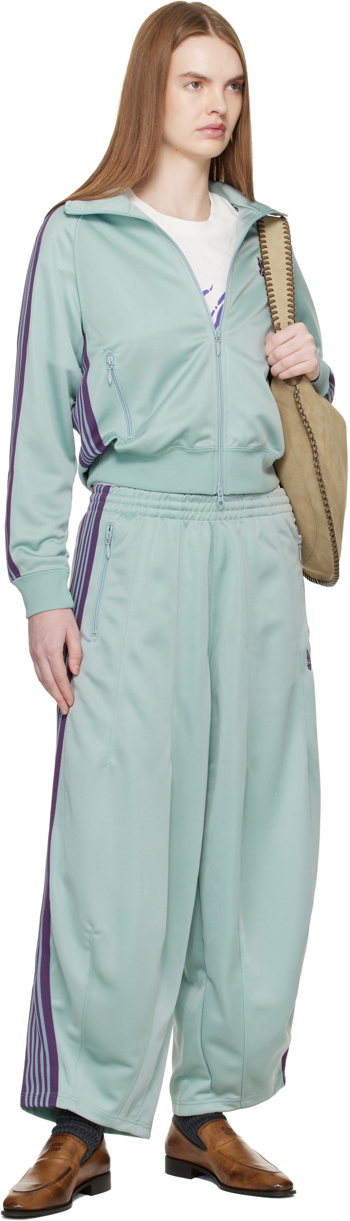 NEEDLES Green Poly Smooth Track Jacket Needles