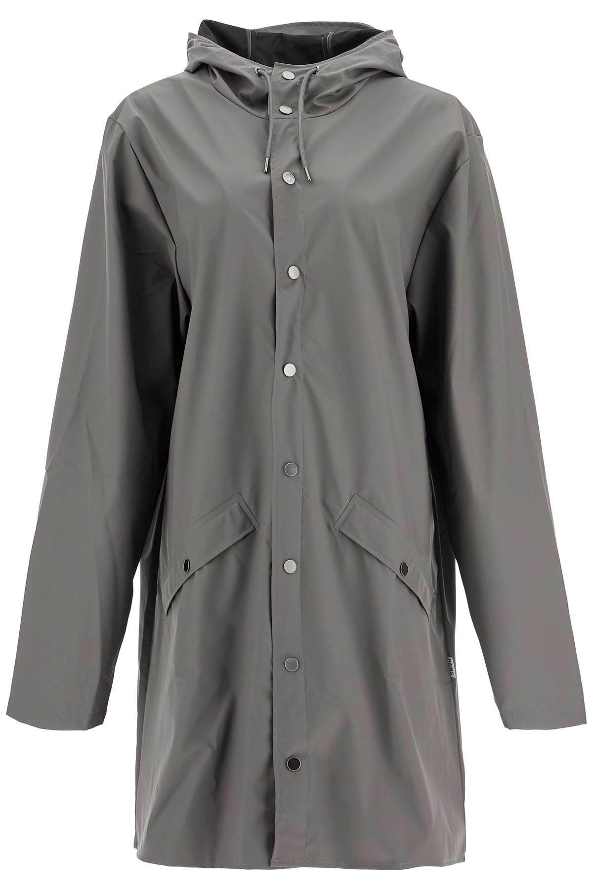 RAINS unisex long rain jacket Grey Rains