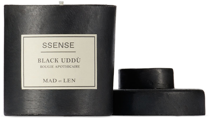 MAD et LEN SSENSE Exclusive Black Small Uddù Candle