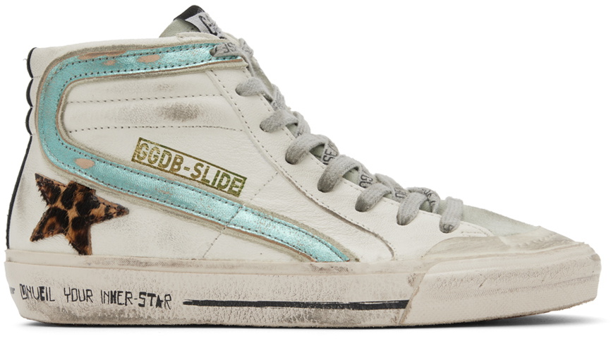 Golden Goose Gray Slide High-Top Sneakers Golden Goose Deluxe Brand