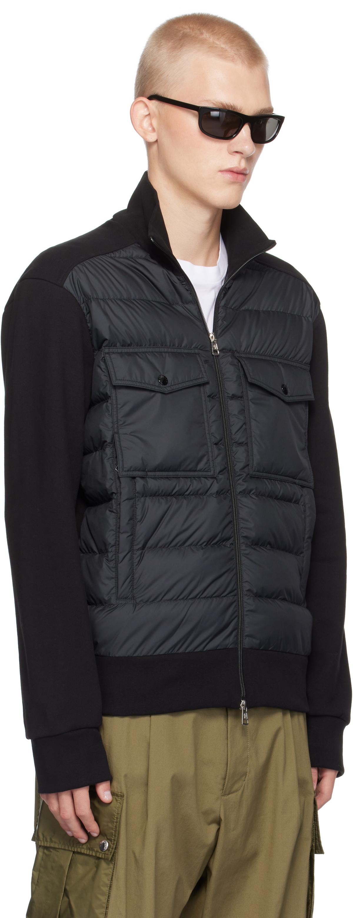 Moncler Black Zip Up Down Jacket Moncler