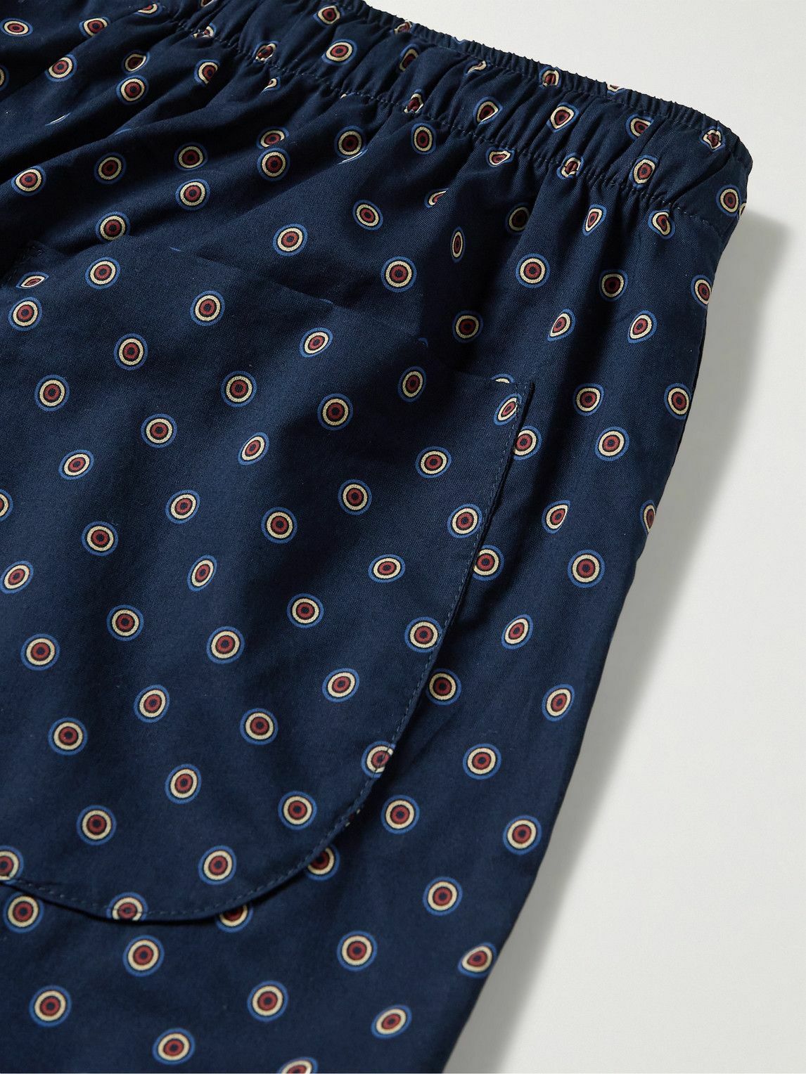 Derek Rose - Nelson Printed Cotton-Poplin Pyjama Trousers - Blue Derek Rose