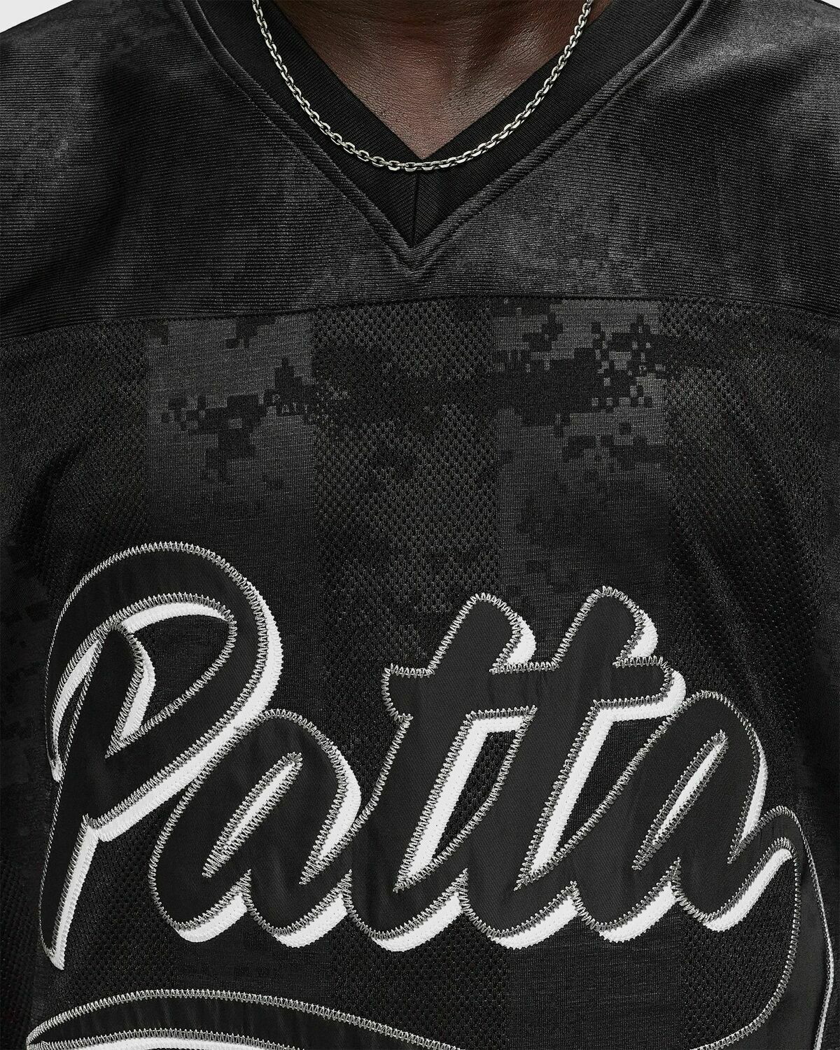 Patta Patta Digi Lobi Mesh Football Jersey Black Jerseys Patta