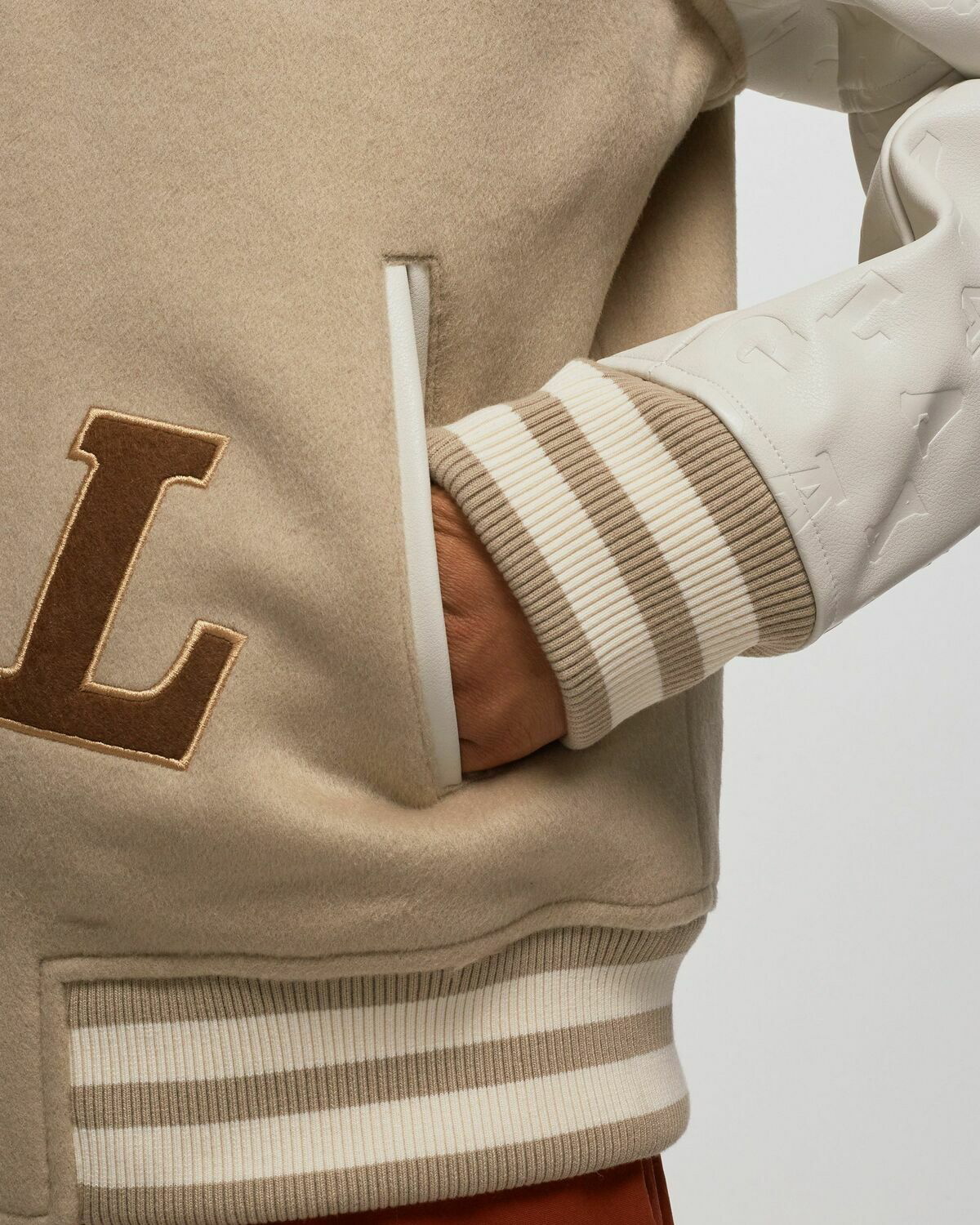 Axel Arigato Typo Varsity Jacket White|Beige - Mens - College Jackets ...