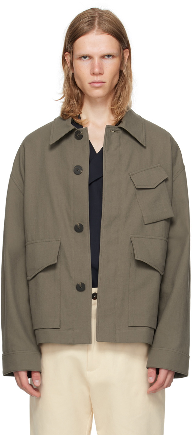 Studio Nicholson Taupe Nate Jacket Studio Nicholson